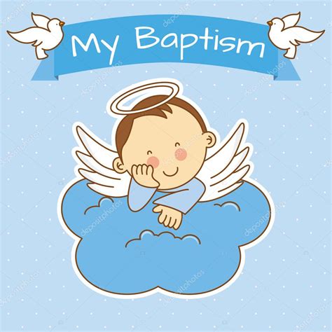 Bebé Niño Bautismo Vector De Stock 91934816 De ©sbego