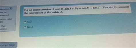Solved For all square matrices A and | Chegg.com