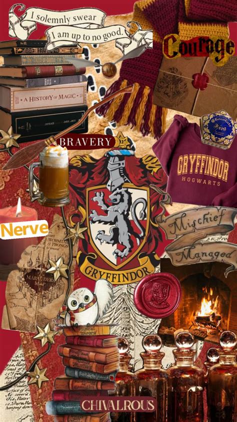 Gryffindoraesthetic Gryffindor Harrypotter Hogwarts Harry Potter Wallpaper Harry Potter
