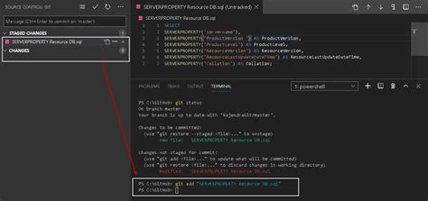 Working With Git Components In Azure Data Studio