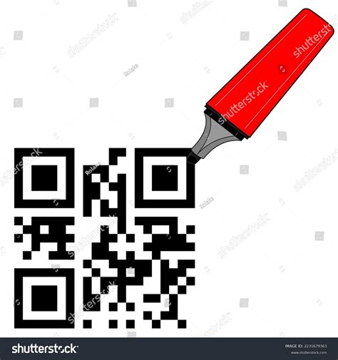 Illustration Qr Code Marker Stock Vector Royalty Free 2231679363 Shutterstock