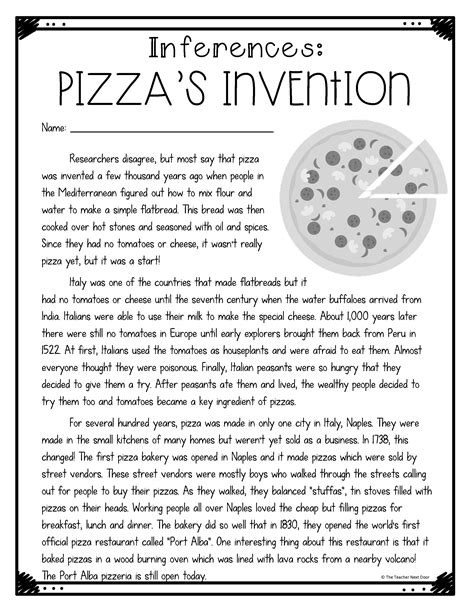 Making Inferences Multiple Choice Worksheets Pdf