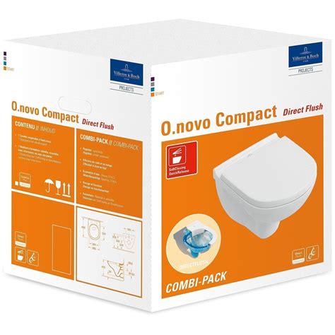 Villeroy And Boch Onovo Compact Wandcloset Directflush Softclose En