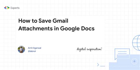 How To Save Gmail Attachments In Google Docs