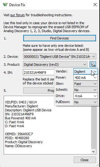 Digital Discovery Device Recognition In Waveforms Issue Macos Test