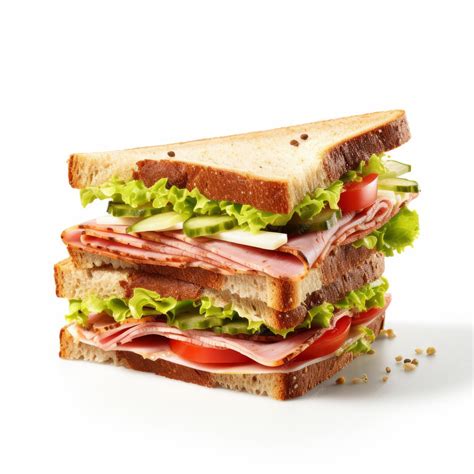 Premium Photo Classic Sliced Sandwiches Low Resolution High