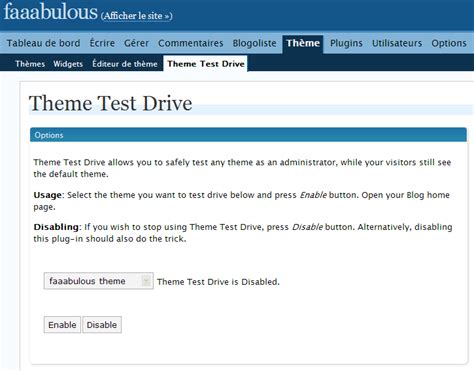 plugin wordpress theme test drive faaabulous