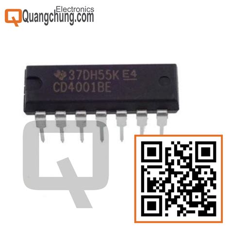 Ic Số Cd4001 Dip ĐiỆn TỬ Quang Chung