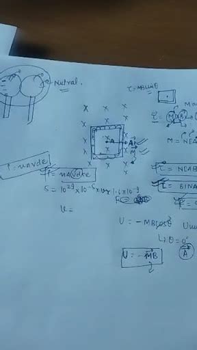 And10 Torgue On Current Loop Magnetic Dtpolr101 Torque On A Rectangula