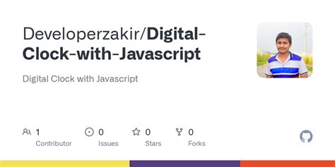GitHub Developerzakir Digital Clock With Javascript Digital Clock With Javascript