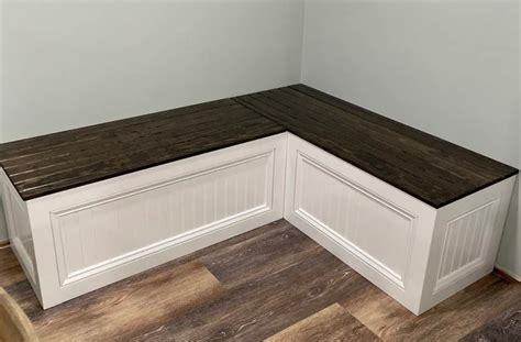 Corner Bench Kitchen With Storage Breakfast Nook Custom Made