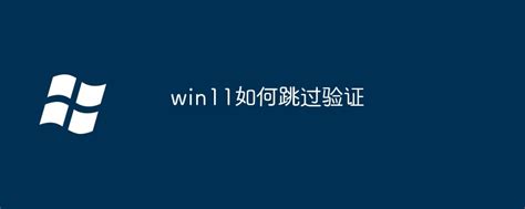 how to skip verification in win11 windows series php cn