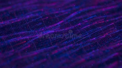 Big Data Light Speed Flow Abstract Digital Data Stream Of Quantum