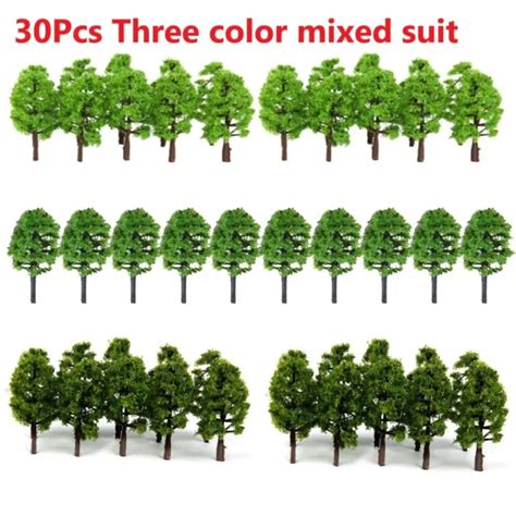 Model Tree Simulation Trees Parts Scenery 35cm 30pcs Diy Ts