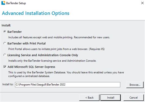 Installing Bartender Bartender Support Portal