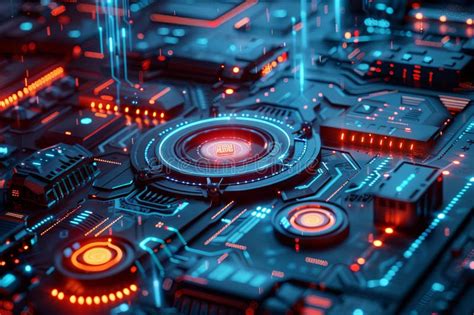 A Close Up Of A Futuristic Cybersecurity Network With Digital Locks