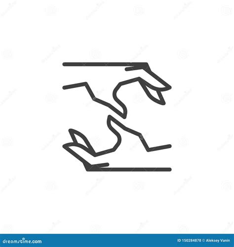 Commitment Line Icon Concept Commitment Vector Linear Illustration