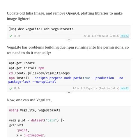Vegalite Environment Nextjournal