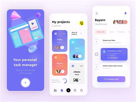 Task Management App Mobile App Design Inspiration App Design