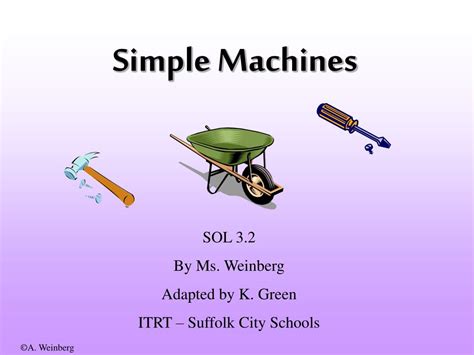 PPT Simple Machines PowerPoint Presentation Free Download ID