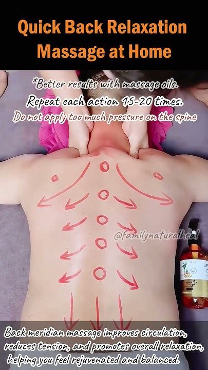 Quick Back Relaxation Massage At Home Youtube