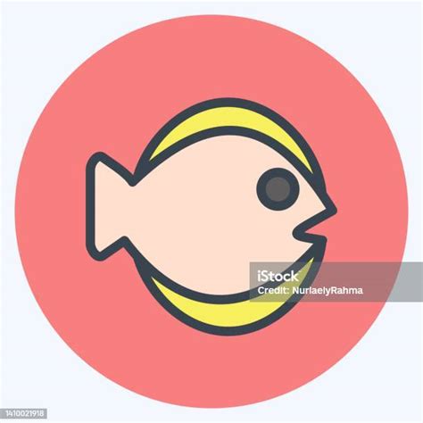 아이콘 플랫 피쉬 해산물 기호에 적합합니다 컬러 메이트 스타일 편집 가능한 간단한 디자인 디자인 템플릿 벡터 간단한 그림 0명에 대한 스톡 벡터 아트 및 기타 이미지