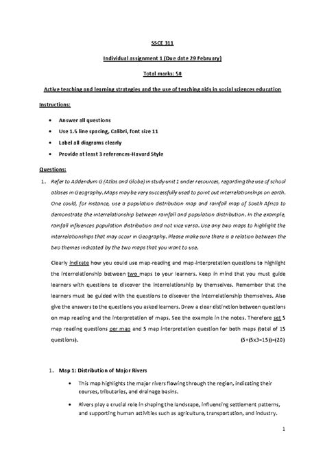 Ssce311 Assignment 1 2024 Ssce 311 Individual Assignment 1 Due Date