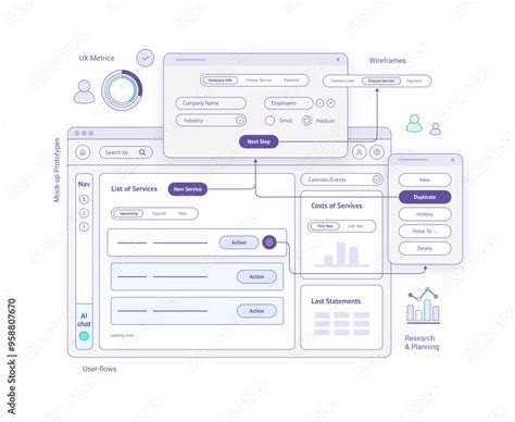 Wireframes Low Fidelity Design For An Enterprise Application
