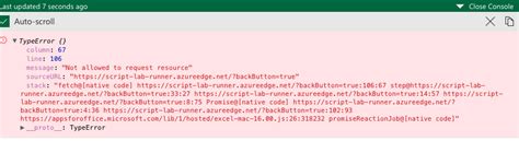 Not Allowed To Request Resource Issue OfficeDev Script Lab GitHub