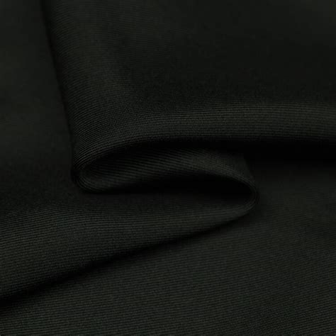 Plain Black 100 Silk Fabric Pure Silk Twill Fabri Vicedeal