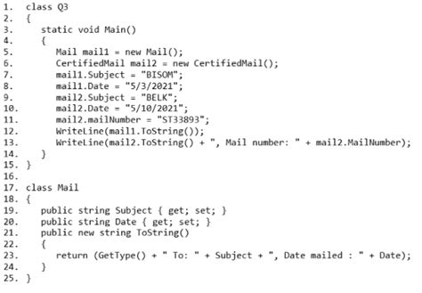 Solved The Following Is An Application Class Named Q3