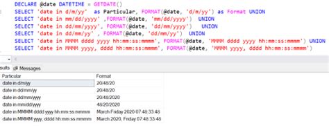 Sql Server Format Function Sql Bi Tutorials