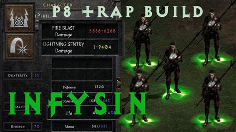 D2r Infysin Best Trap Assasin Guide Patch 26 Youtube