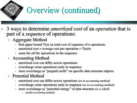 PPT Lecture Tuesday Amortized Analysis PowerPoint Presentation ID