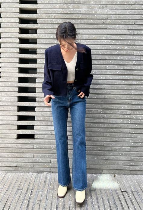 패션엔 손연재 달콤한 신혼 생활 더 예뻐진 트위드 재킷 데이트룩