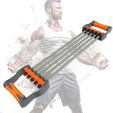 Extenseur De Poitrine R Glable 5 Cordes Syst Me D Exercice Bandes Entra
