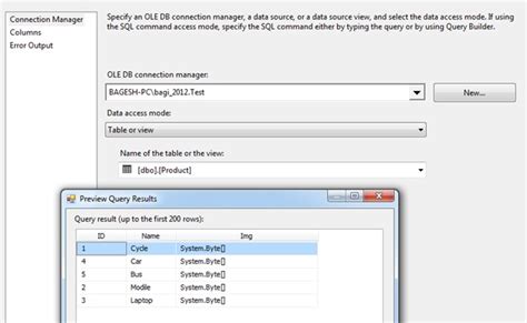 microsoft business intelligence export the image from database using ssis