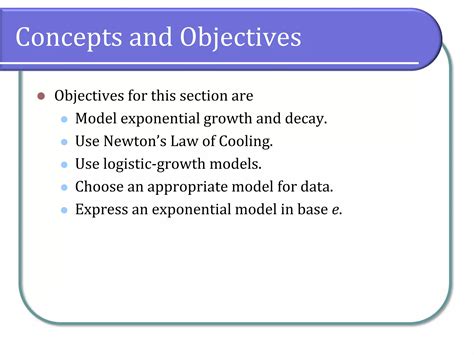 67 Exponential And Logarithmic Models Ppt