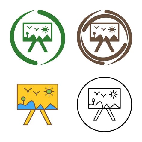 Painting Of Canvass Vector Icon 34157817 Vector Art At Vecteezy