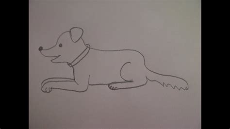 КАК НАРИСОВАТЬ СОБАЧКУ В ЛЕЖАЧЕМ ПОЛОЖЕНИИ очень просто для начинающих Youtube