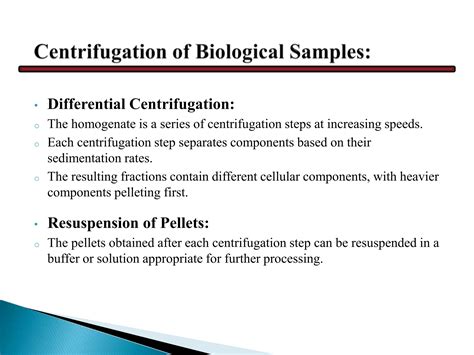 Fractionation And Centrifugation Of Biological Samplespptx