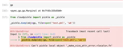 Unable To Pickle Gaussian Process V5 Pymc Discourse