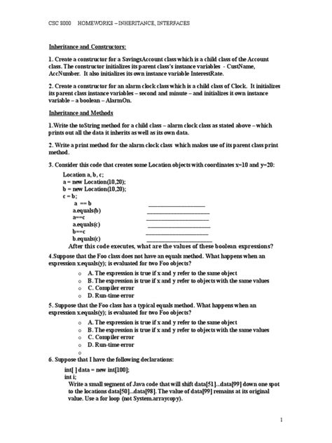 Homework 8 Pdf Class Computer Programming Method Computer