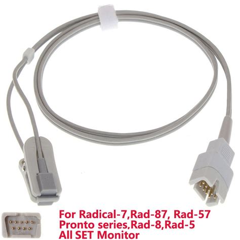 Pulse Oxygen Spo2 Sensor Probe Compatible With Radical 7 Rad 5 Rad 5v