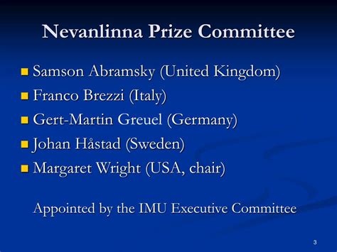 Ppt Rolf Nevanlinna Prize Powerpoint Presentation Free Download Id 690413