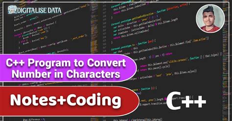C Program To Convert Number In Characters Coding By Digitalise Data