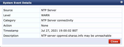 Cppm 610x Ntp Error Message Security
