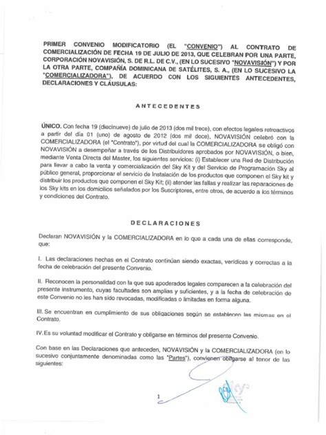 Convenio Modificatorio Master Pdf