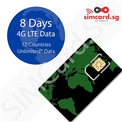 Multi Country Asia Australia Data SIM Card Days SIMCard SG
