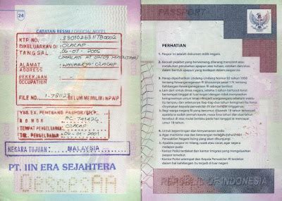 HOUSEMAID EMPLOYMENT RELATED DOCUMENTS CHANGE ADDRESS INDONESIAN ADDRESS